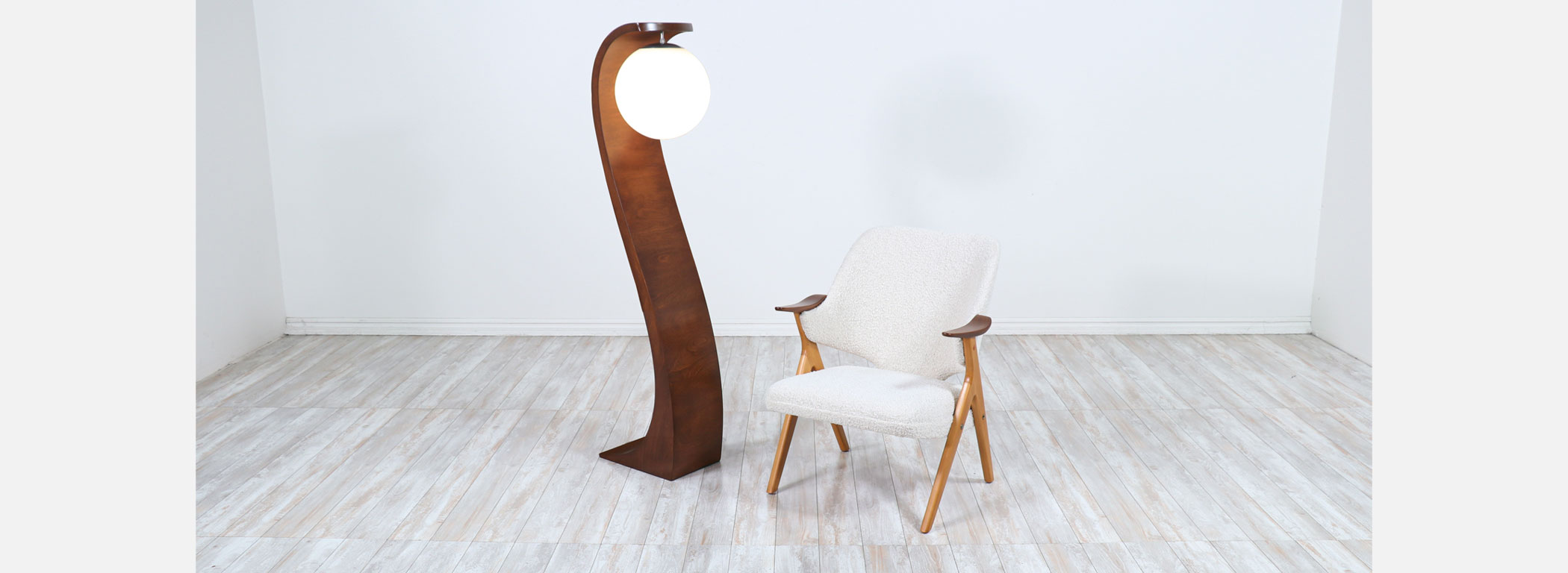 Jack Haywood Sculpted "Serpentine" Floor Lamp by Modeline | Danish ...