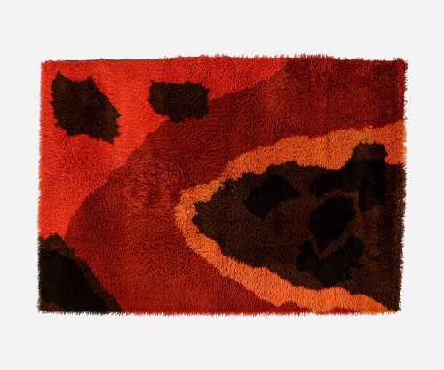 Mid-Century Scandinavian Modern Wool Modern Rug | Danish Modern L.A.