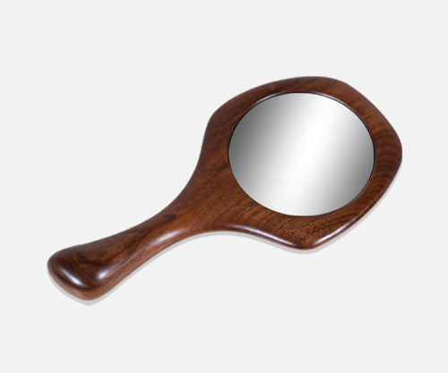 California Modern Sculpted Hand Mirror by Dean Santner | Danish Modern L.A.