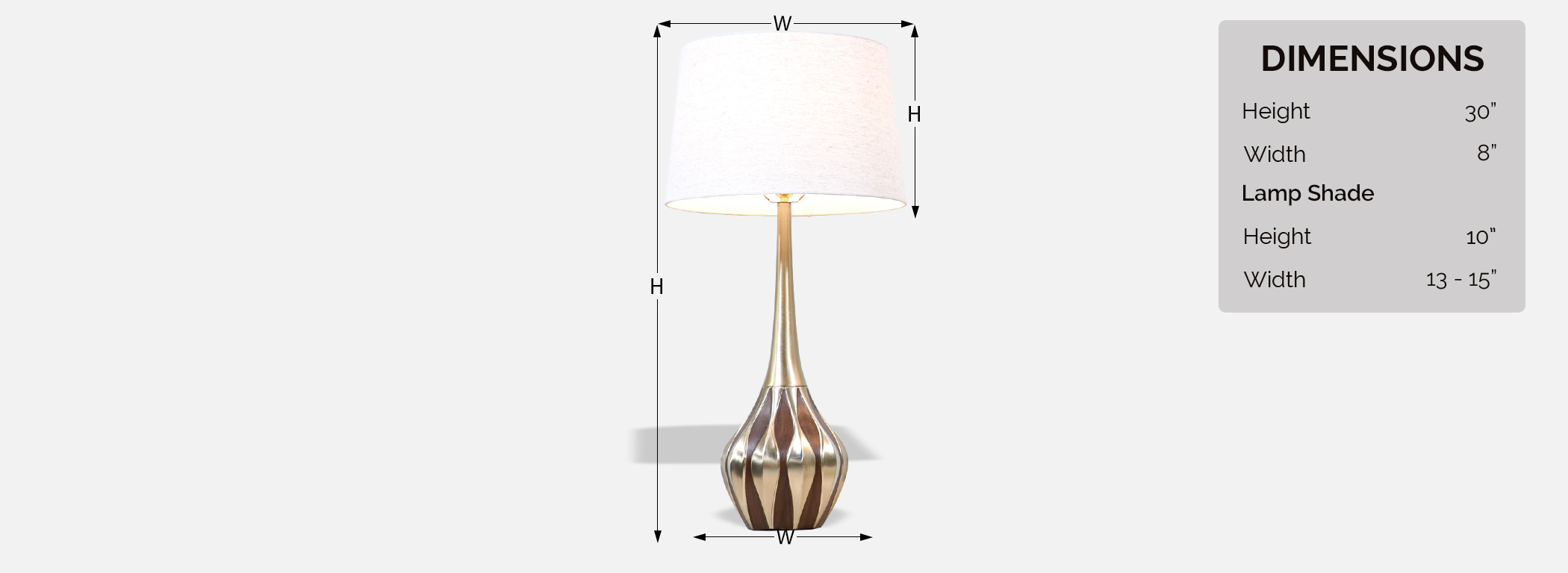 Mid-Century Sculpted Brass Tables Lamp by Laurel | Danish Modern L.A.