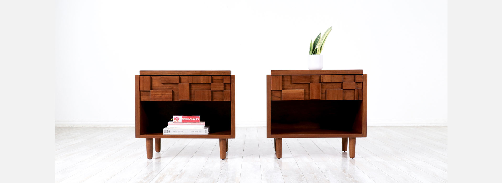Mid-Century Modern "Stacatto" Night Stands by Lane | Danish Modern L.A.