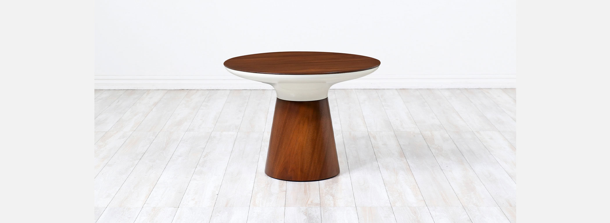 Frank Rohloff Tulip Walnut Side Table for Brown Saltman | Danish Modern ...