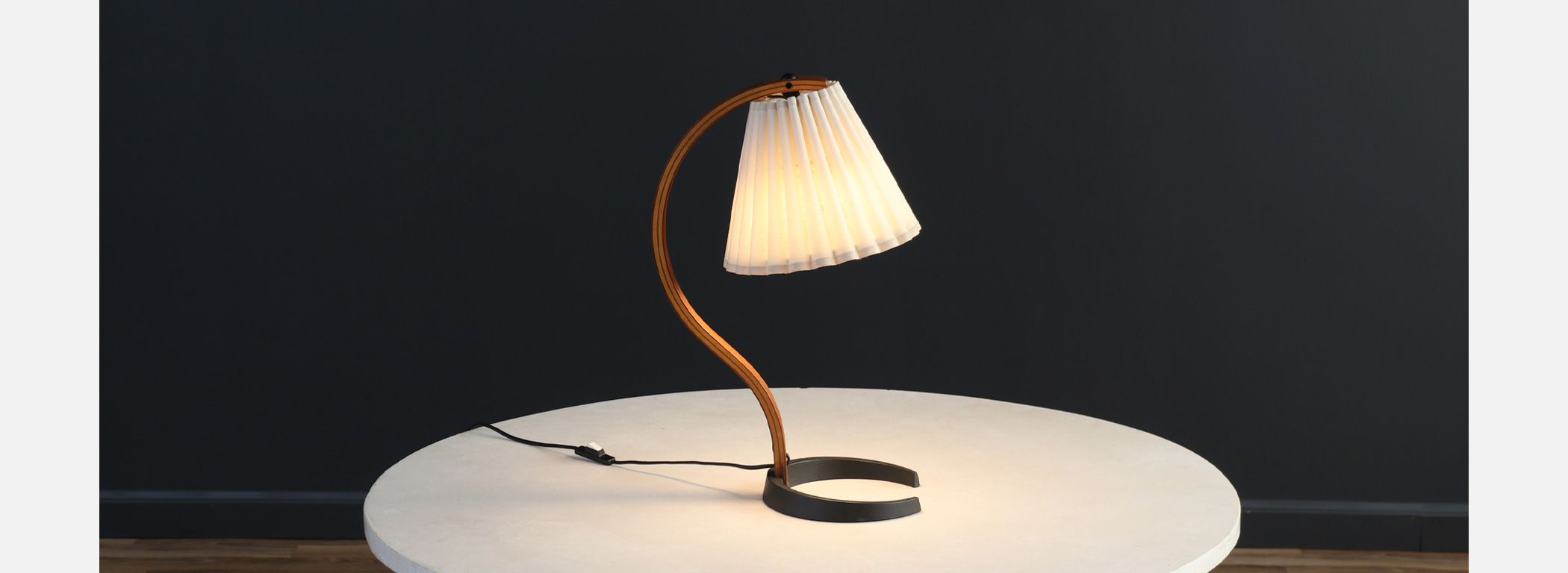 Danish Modern Arc Table Lamp by Mads Caprani | Danish Modern L.A.