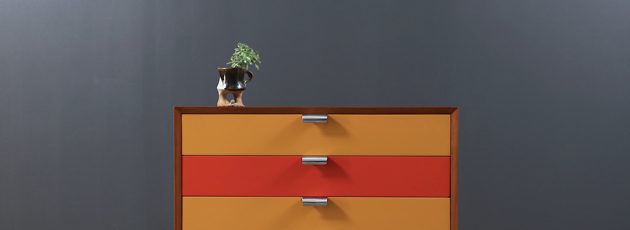 George Nelson Multi-Color Lacquered Chest for Herman Miller | Danish ...