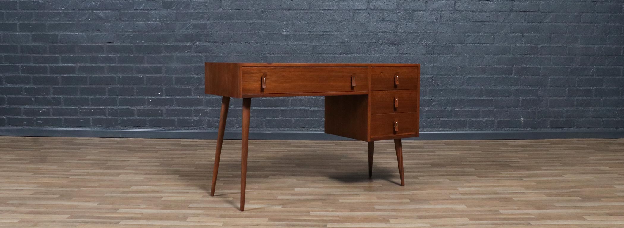 Stanley Young Walnut Writing Desk for Glenn of California Image