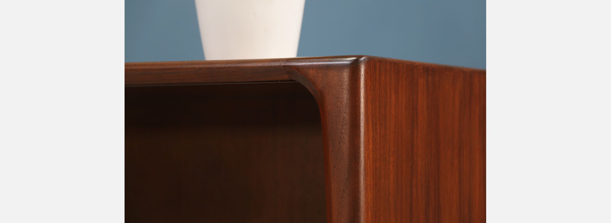 Danish Modern Low Profile Walnut Bookcase | Danish Modern L.A.