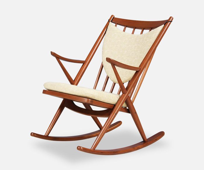 Danish Modern Teak Rocking Chair by Frank Reenskaug for Bramin Møbler ...