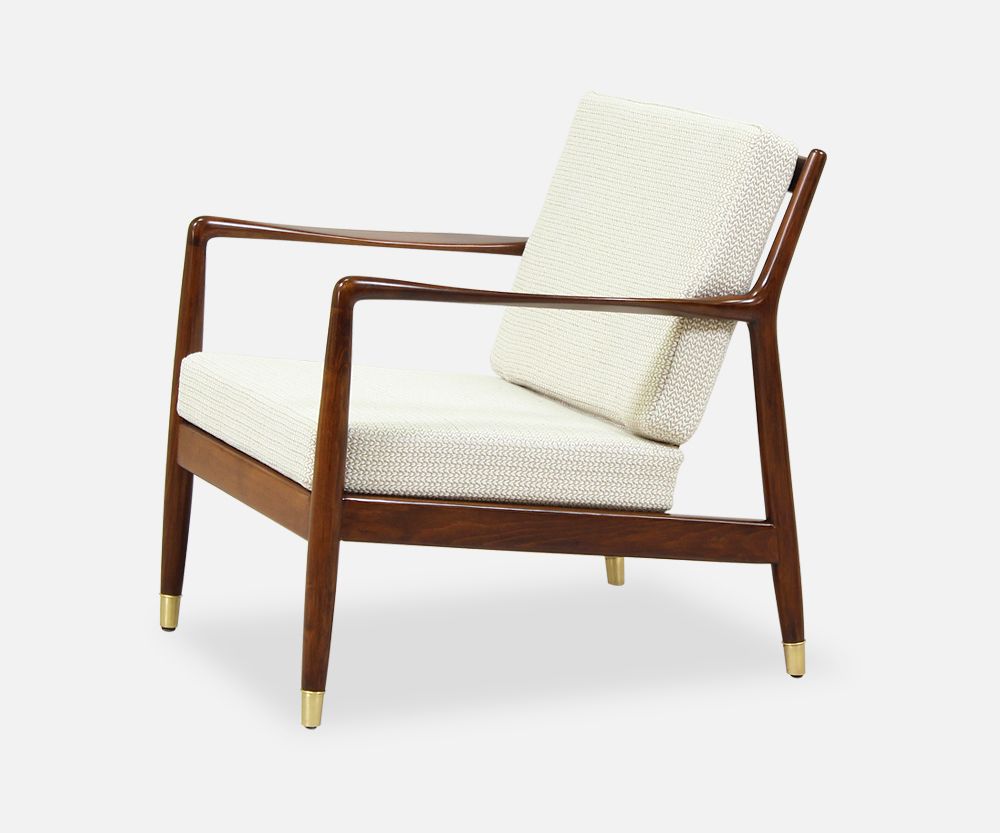 Folke Ohlsson Walnut Lounge Chair for Dux | Danish Modern L.A.